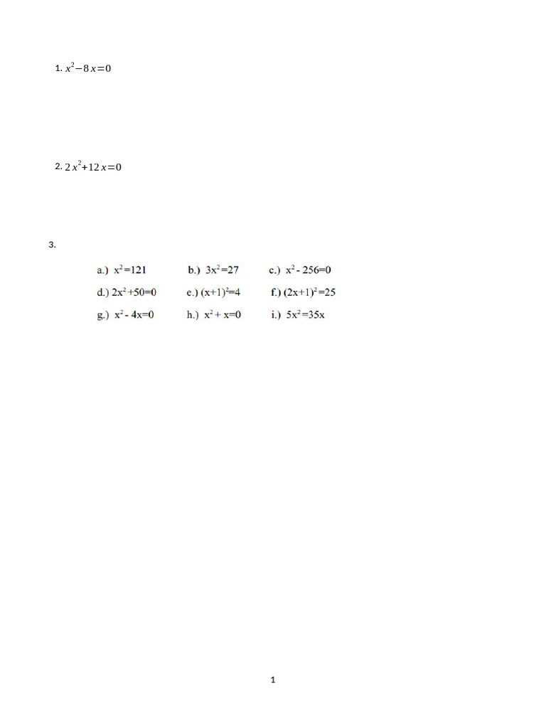 Masodfoku Egyenletek | PDF