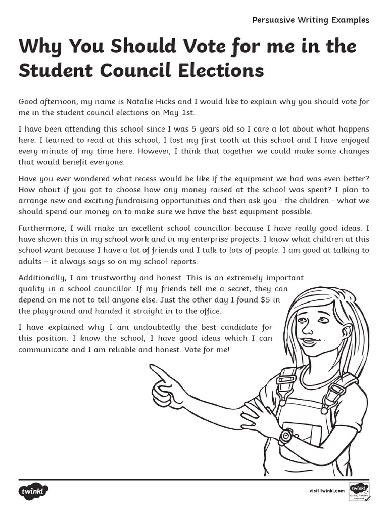 Persuasive Writing Samples for Students | PDF