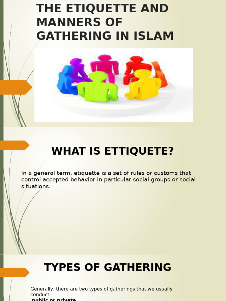 Ethics of Gathering | PDF | Prophets And Messengers In Islam | Muhammad