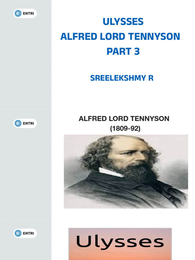 Ulysses Lord Tennyson 03(1) | PDF | Odyssey | Ancient Greek Religion