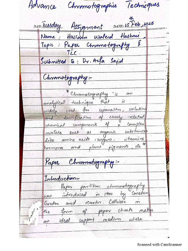 Paper and TLC Chromatography | PDF