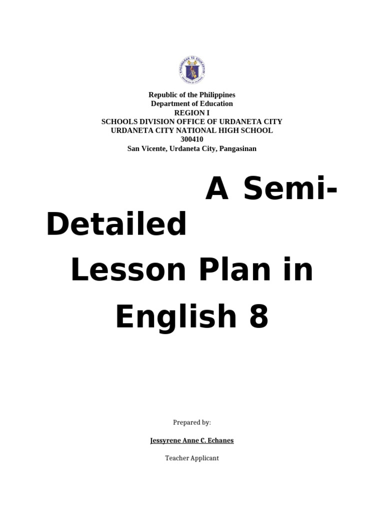 SDLP 20 Imagery SHS Final | PDF | Teachers | Learning