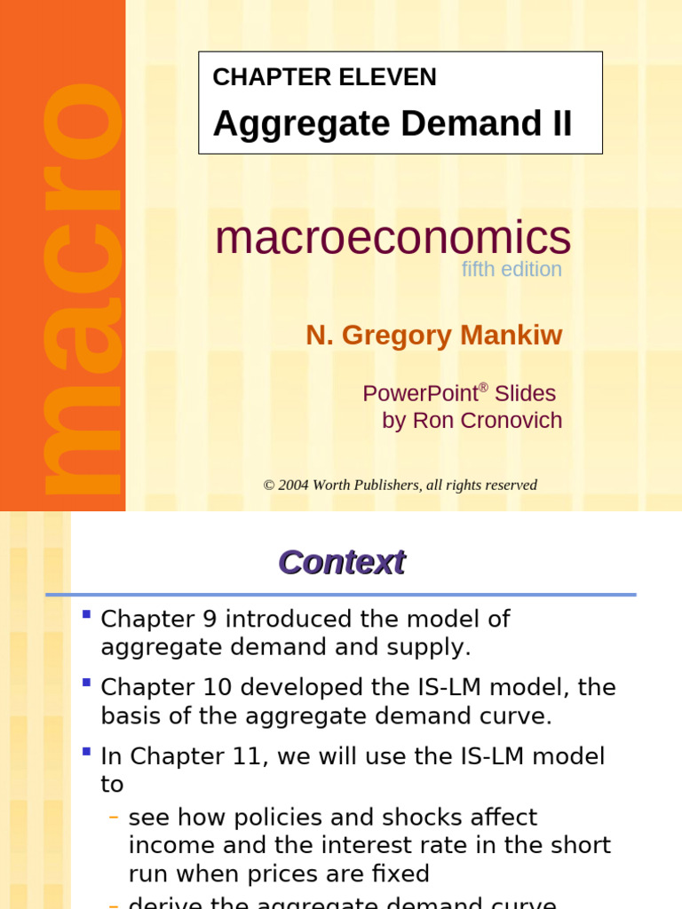 Chap11 (Agg Demand II) | PDF | Aggregate Demand | Macroeconomics