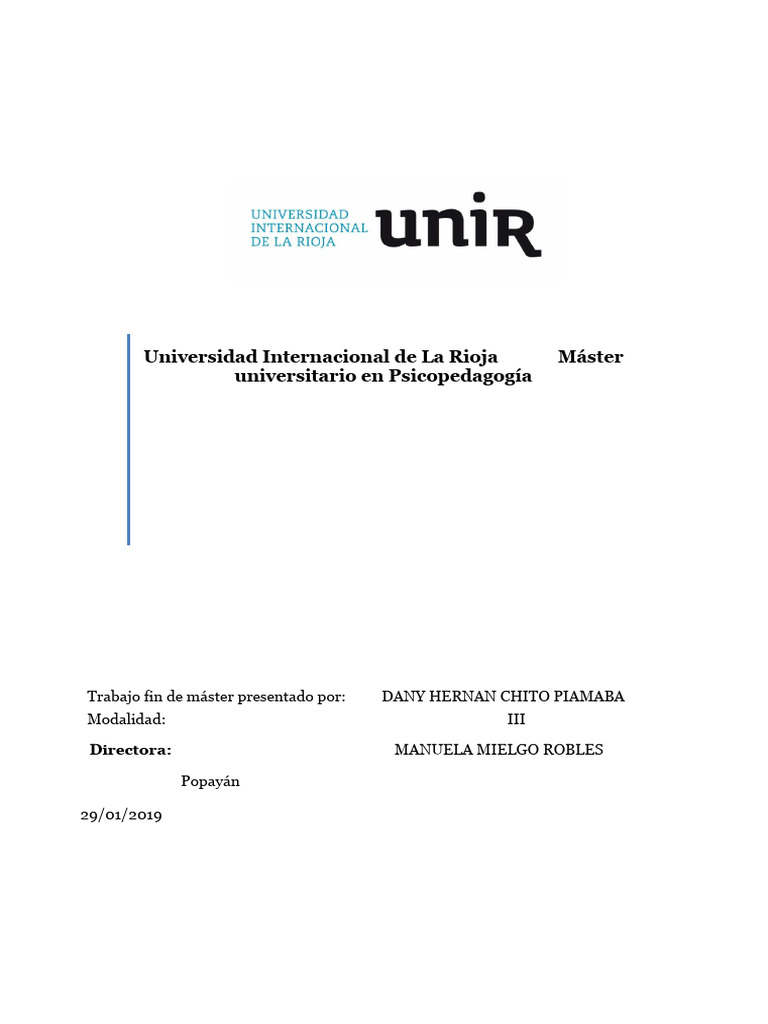 Chito Piamba, Dany Hernan | PDF | Aprendizaje | Enseñando