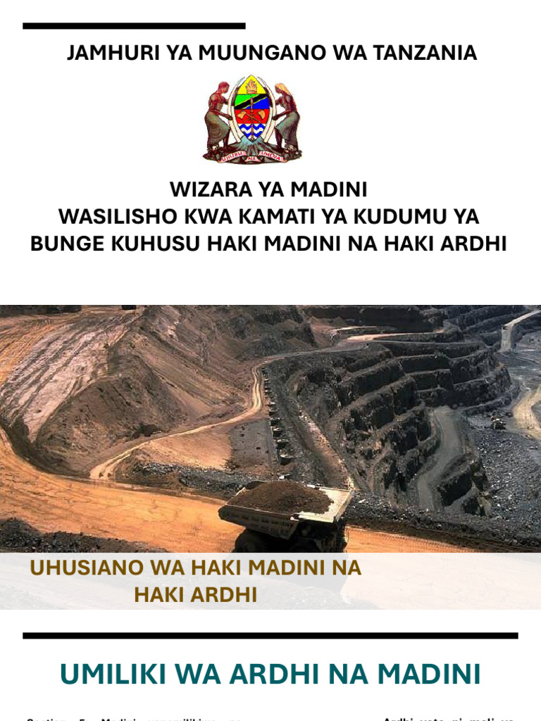 Wasilisho - Madini | PDF