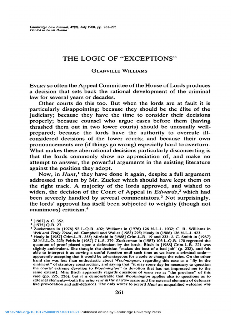 the-logic-of-exceptions | PDF | Burden Of Proof (Law) | Evidence (Law)