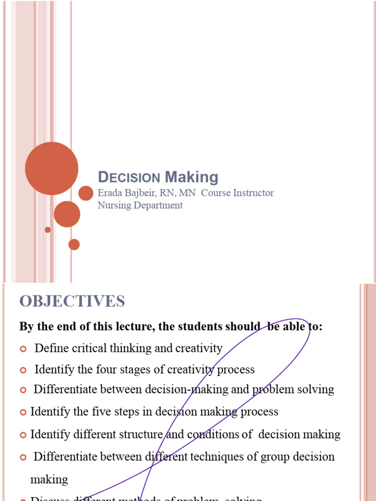 6.decision Making Process | PDF | Decision Making | Critical Thinking