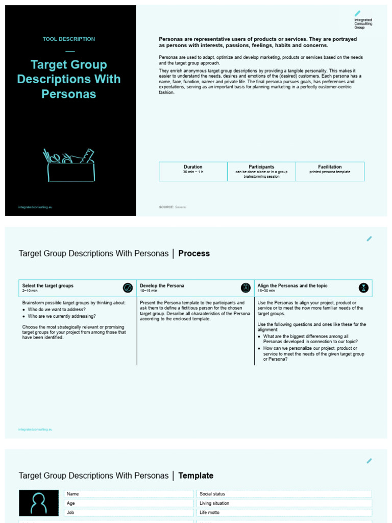 Target Group Descriptions With Personas | PDF | Target Audience ...