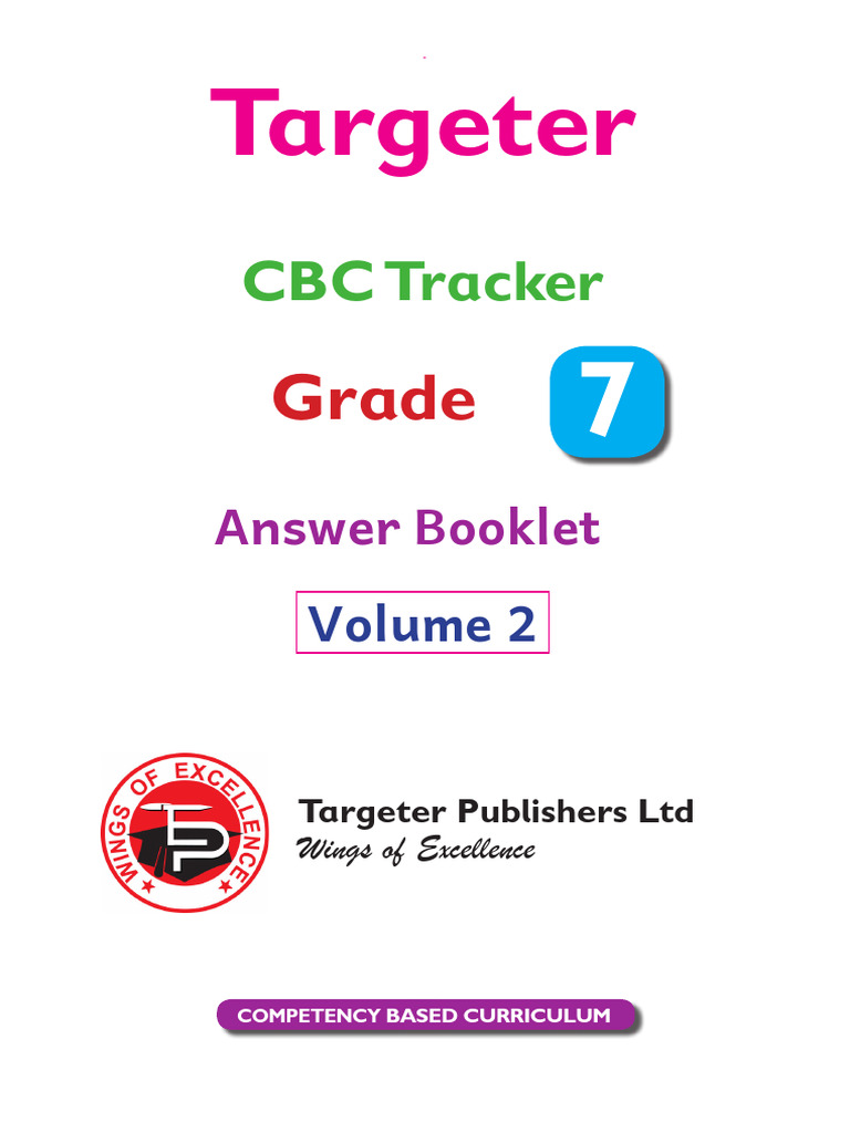 Grade 7 CBC Tracker Volume 2 Answers | PDF | Multiplication ...