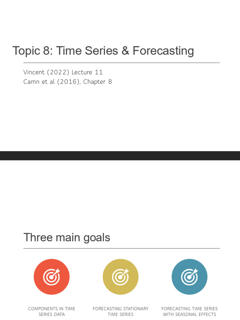 Topic 8 Time Series and Forecasting (1) | PDF | Forecasting | Regression Analysis