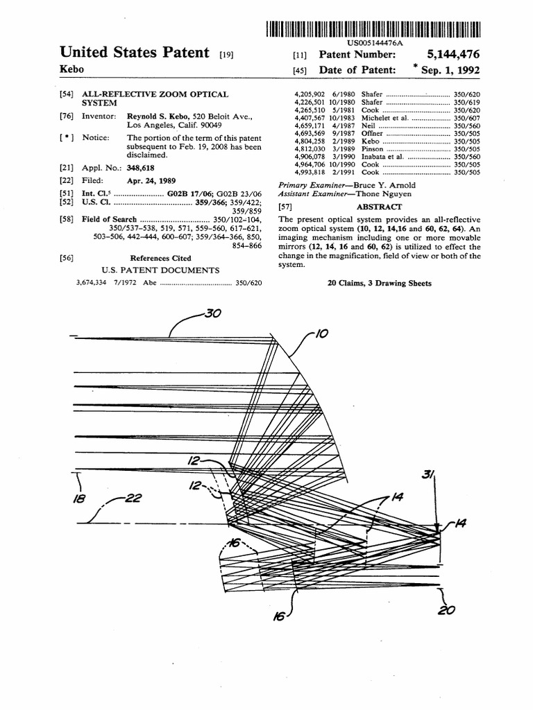 all-reflective optical system | PDF | Optics