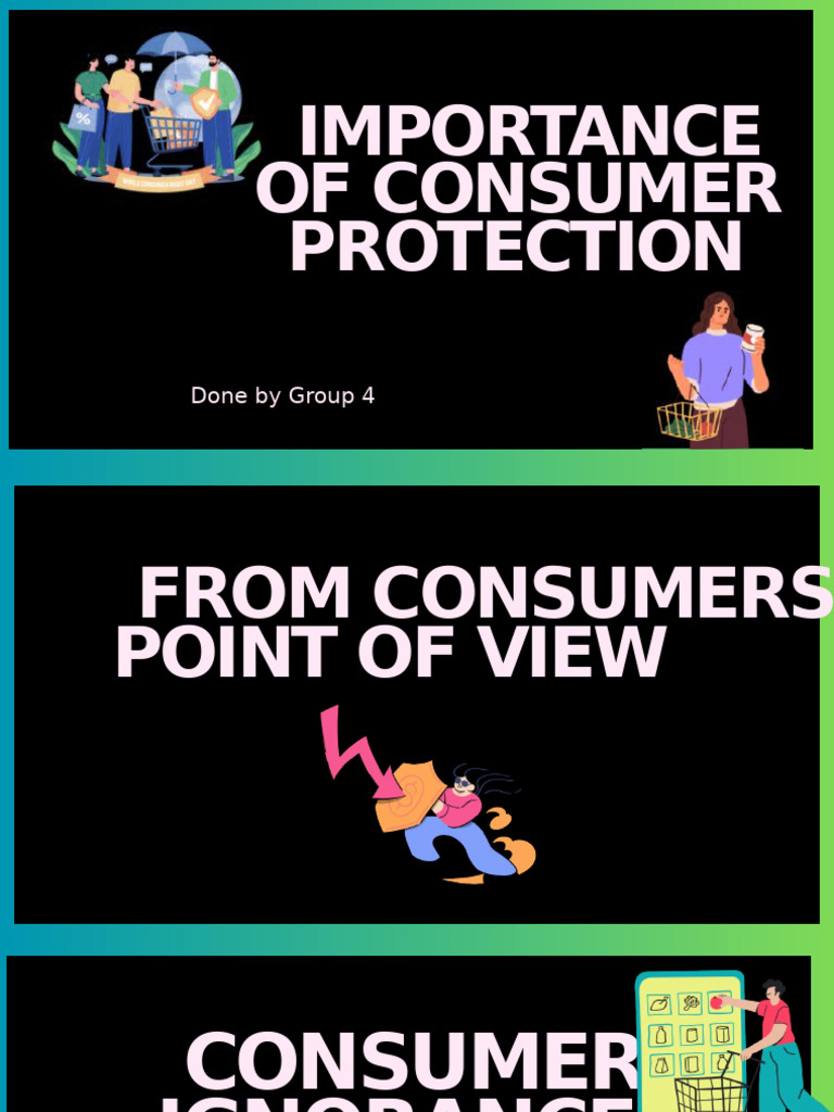 Importance of Consumer Protection | PDF