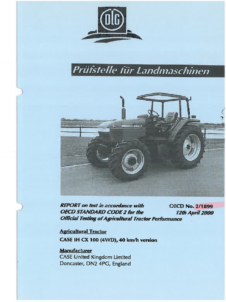 CASE IH CX 100 Nr1899 2000 Englisch | PDF