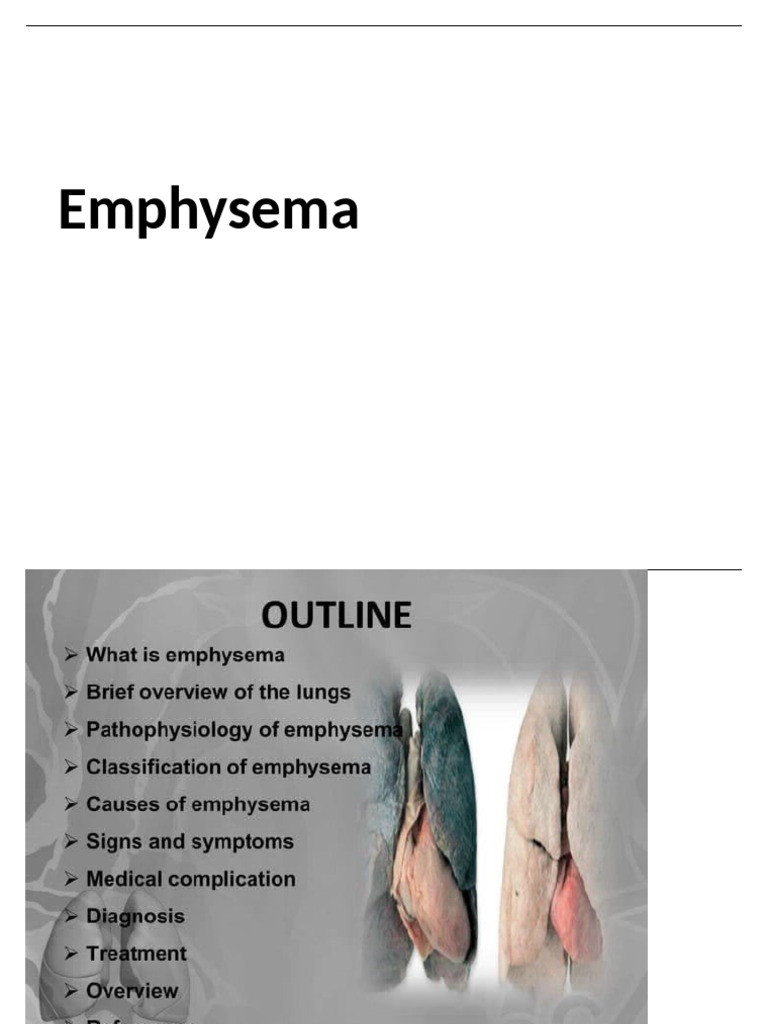 Emphysema | PDF
