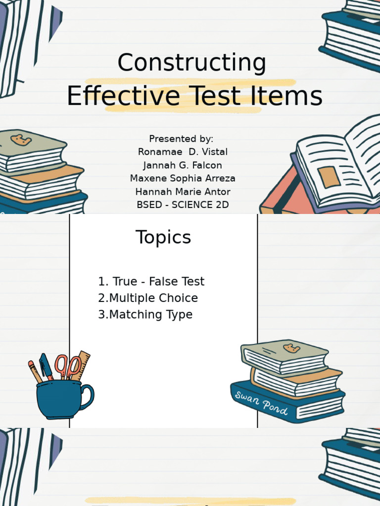 Guidelines For Making A Test | PDF | Multiple Choice | Mitochondrion