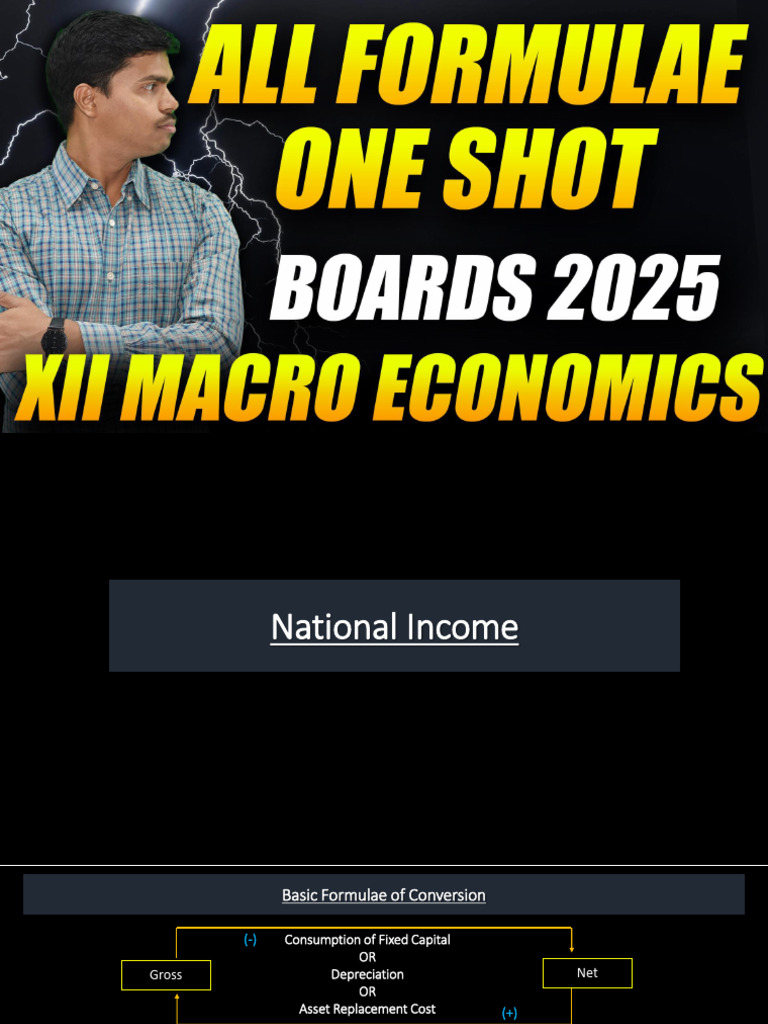 All Macro Economics Formulae by Sunil panda (1) | PDF | Capital ...