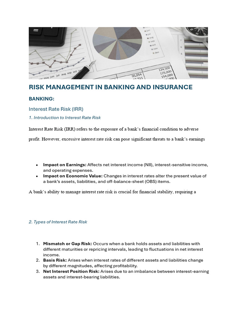 Interest Rate Risk in Banking Explained | PDF | Financial Risk | Credit ...