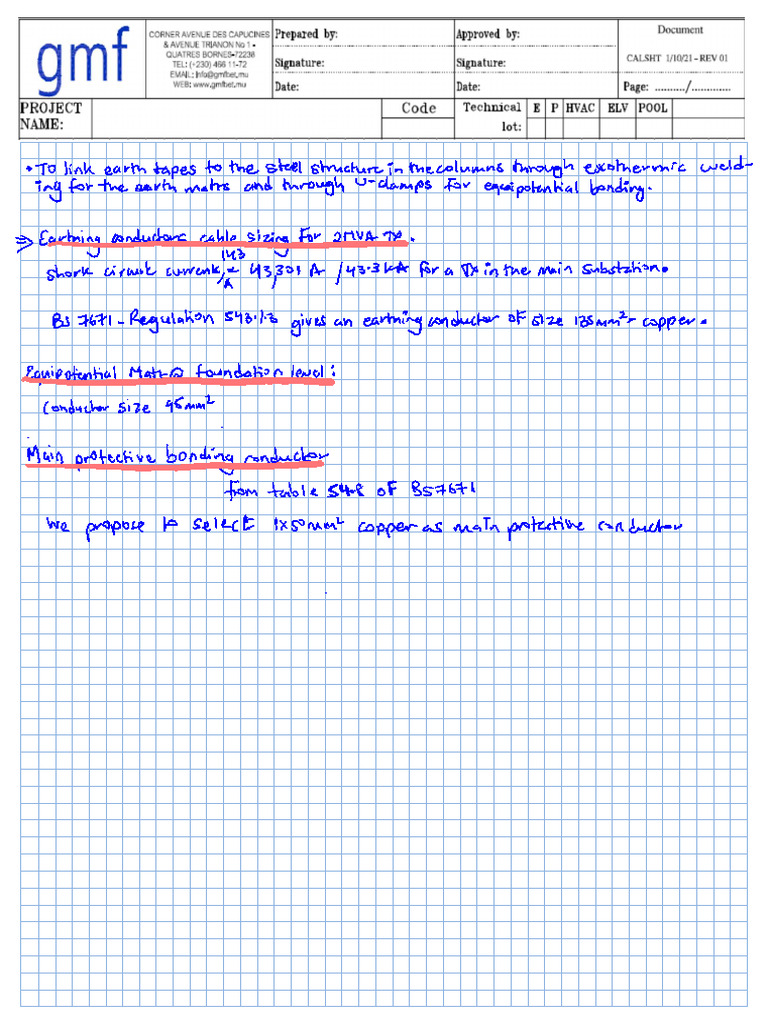 CALSHT - Calculation Sheet | PDF