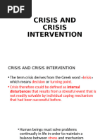 TCI Stress Model of Crisis Overview | PDF | Stress (Biology) | Psychology