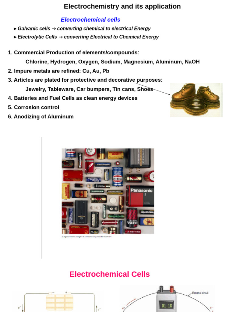 Electrochemistry (Week 7) | PDF | Redox | Electrochemistry