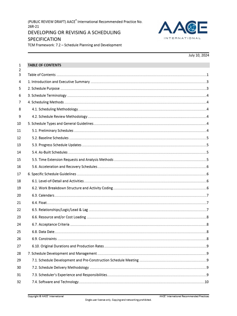 Developing Schedule Specifications | PDF | Specification (Technical ...