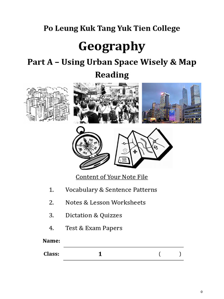 01 Urban Space+Map Q p1 23 PART A ANS Edited | PDF | Equator | Latitude