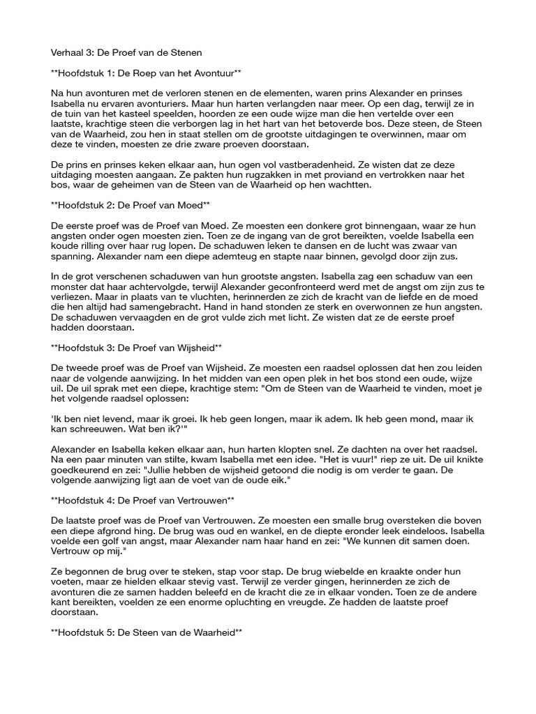 De Proef van de Stenen | PDF