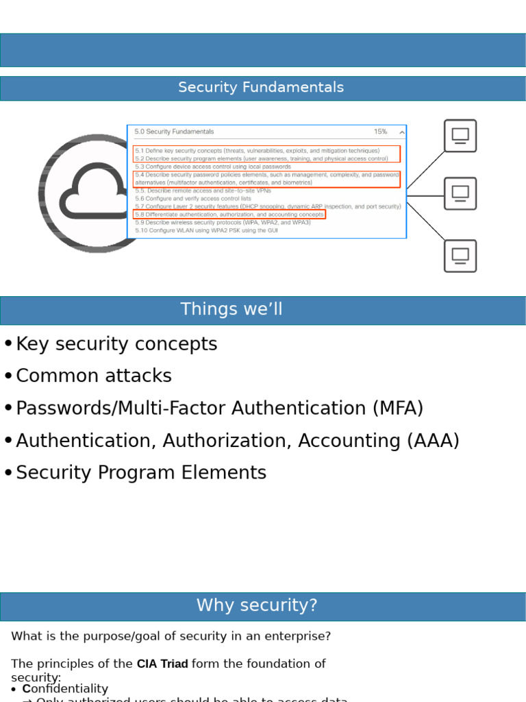 Security Fundamentals | PDF | Denial Of Service Attack | Phishing