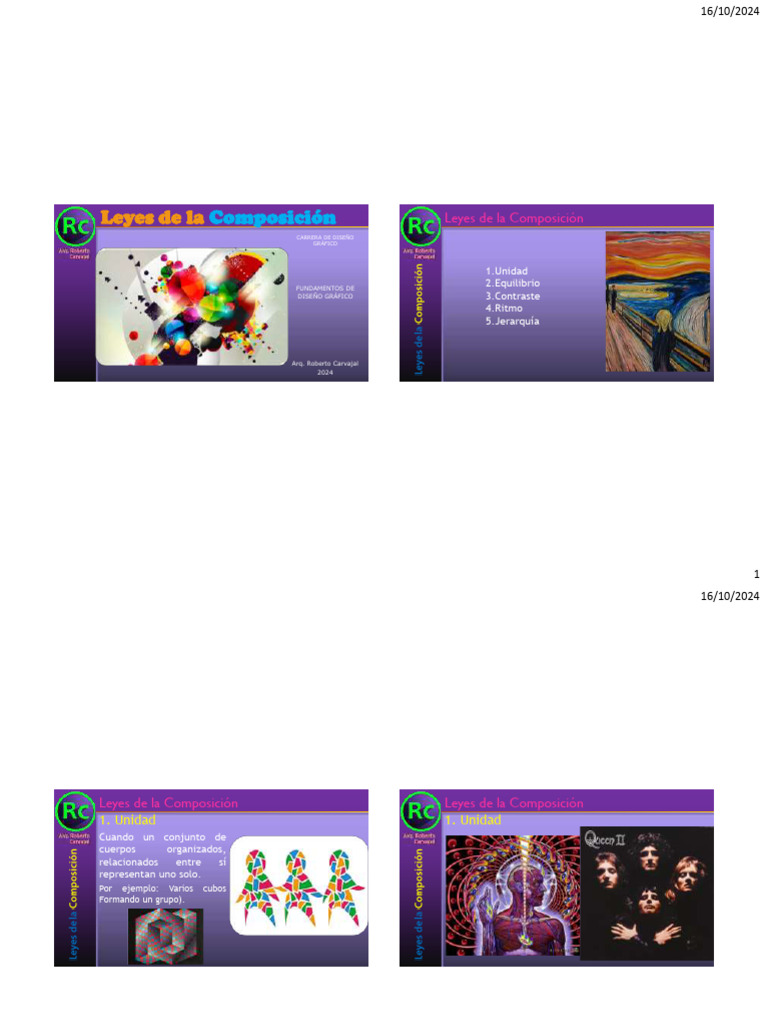 03 Leyes de COMPOSICION 2024 | PDF | Simetría | Composiciones Musicales