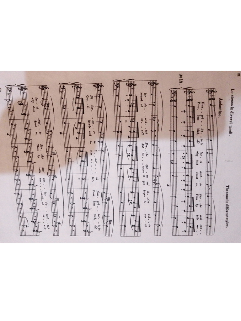 Canto. Vaccai. | PDF