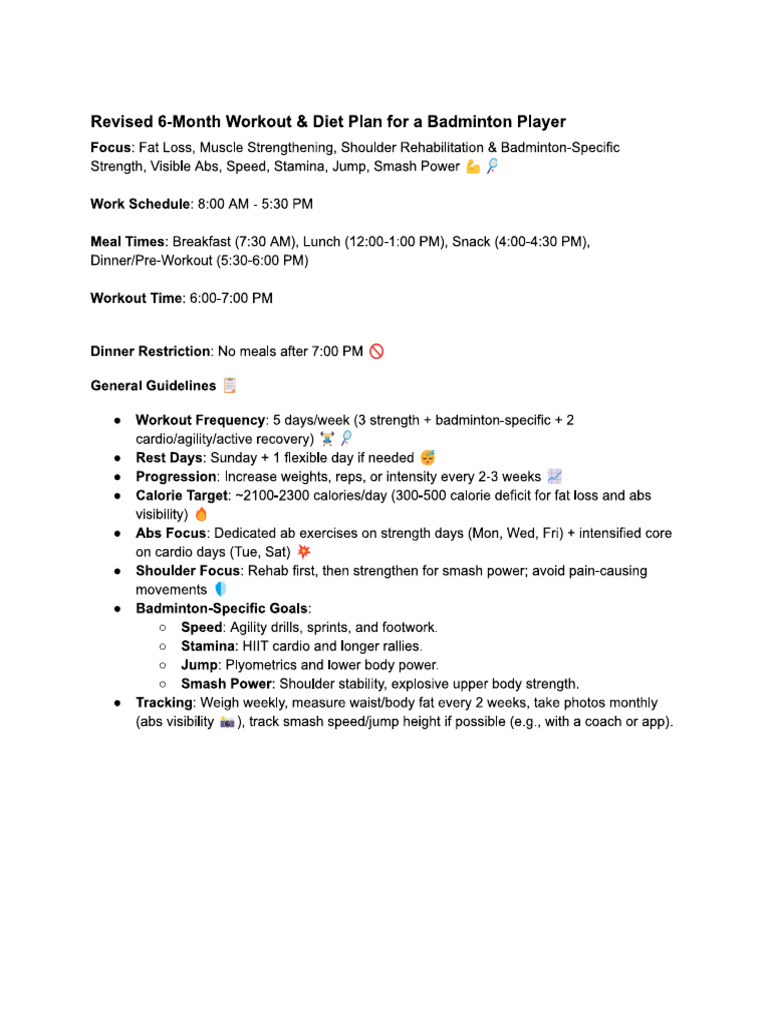 Workout | PDF