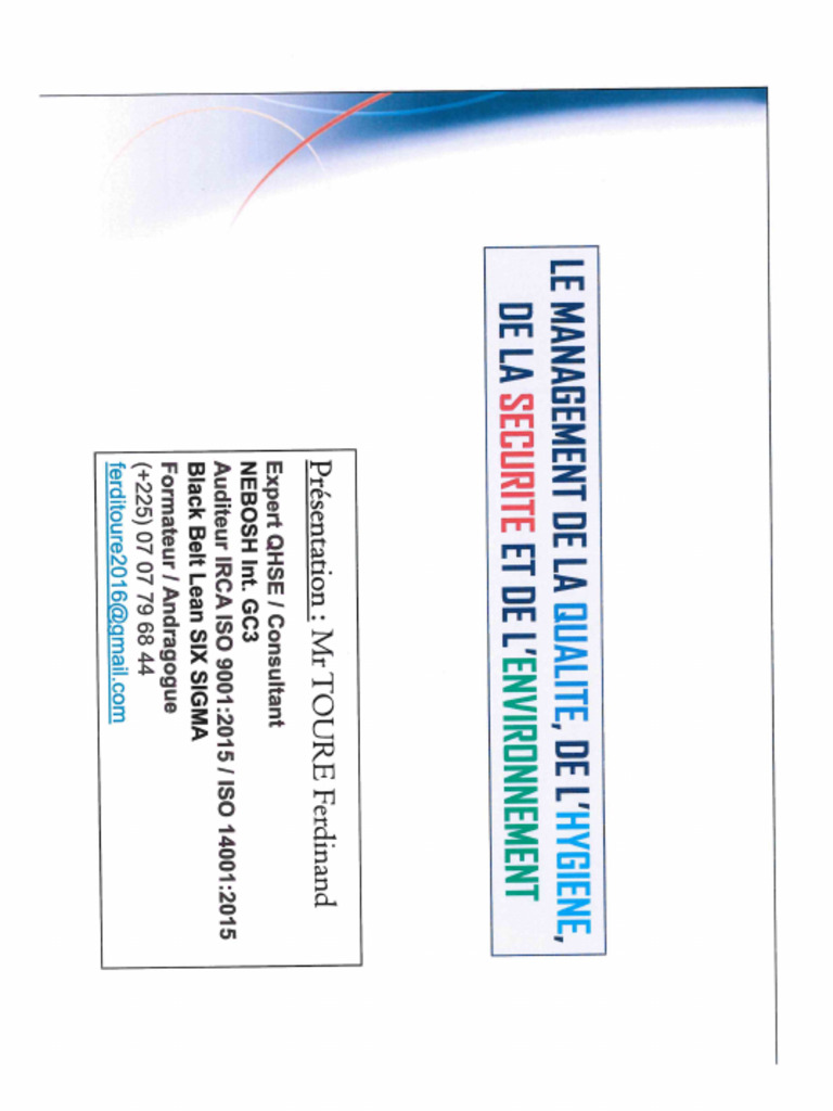 Management QHSE - GCV UTT LOKO | PDF