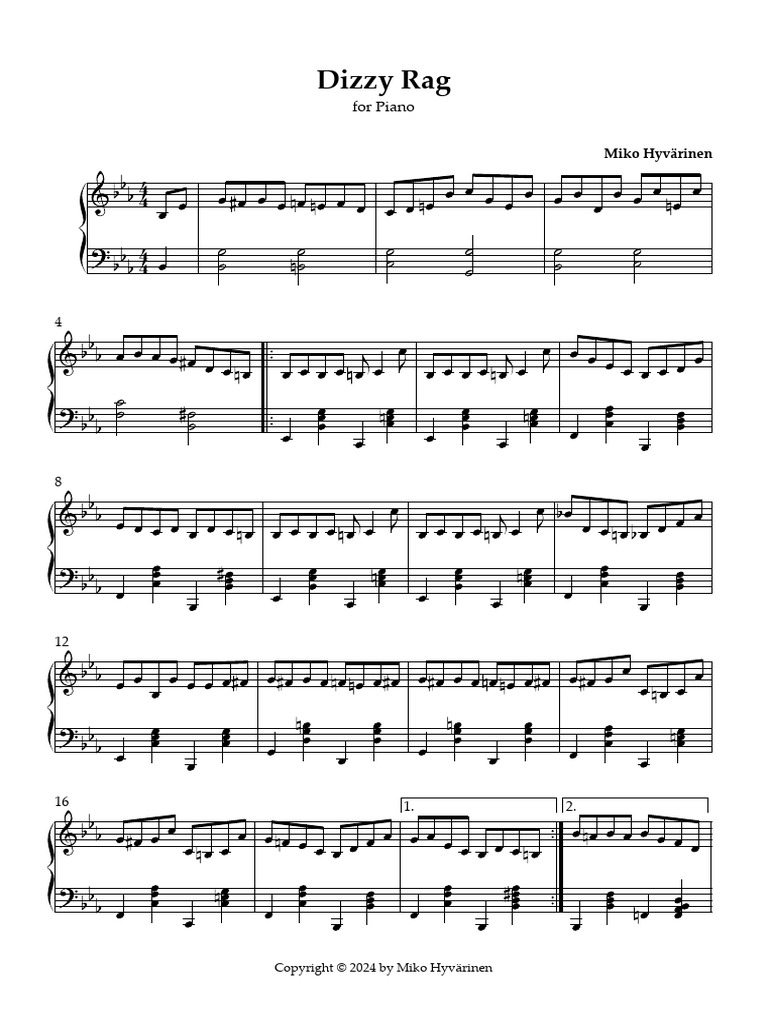 Dizzy Rag PDF 2 | PDF