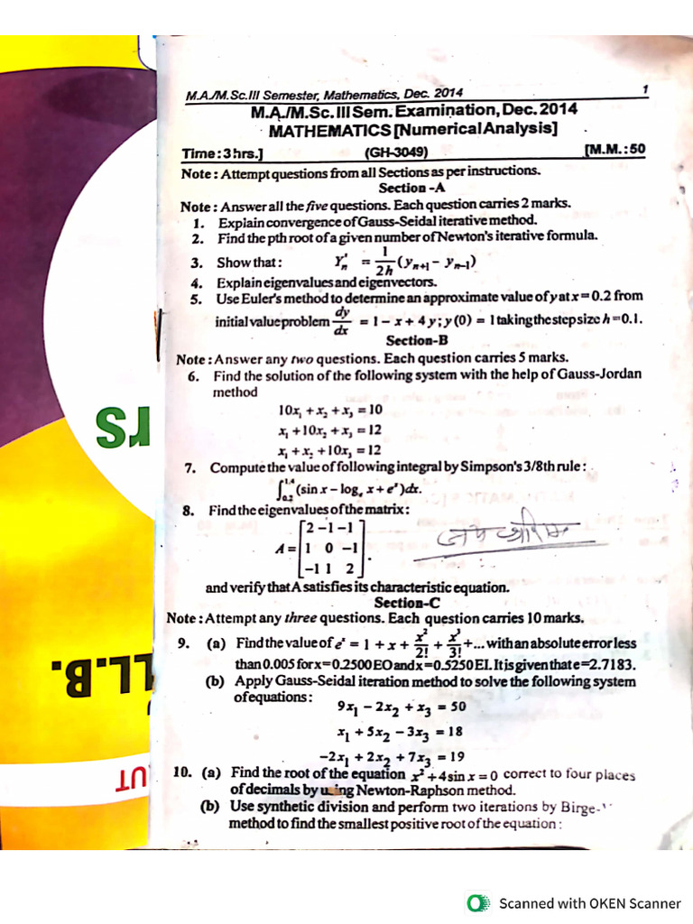Numerical Analysis-1 | PDF