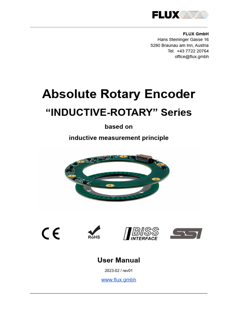 INDUCTIVE ROTARY Encoders User Manual Rev01 | PDF | Electric Motor