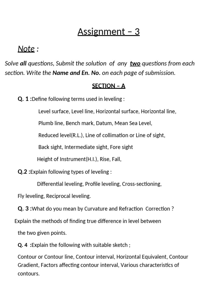 Assignment 03 (05.03.2025) 11241201 | PDF | Contour Line