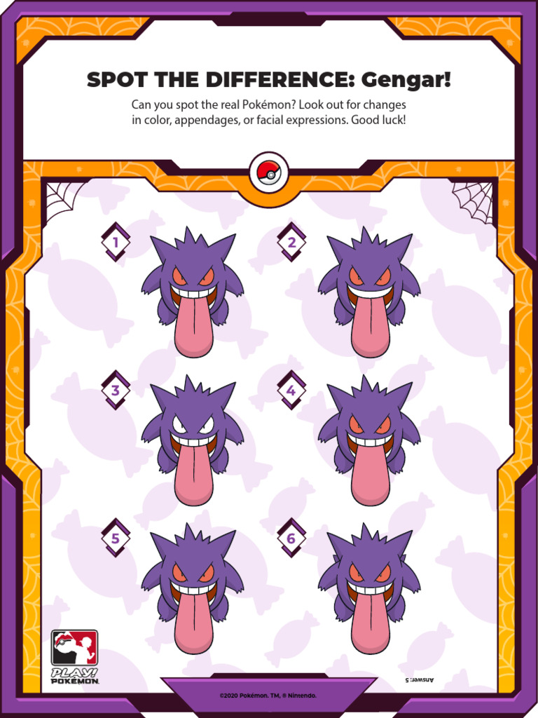 Spot the Difference Gengar | PDF