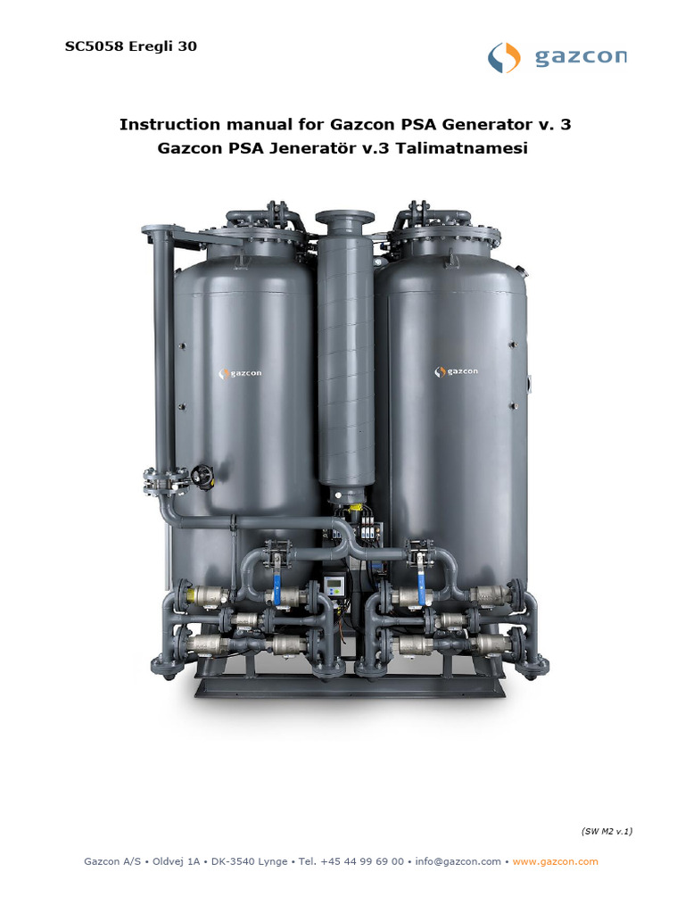 Gazcon PSA M2-V3 - TÜRKÇE - İNGİLİZCE Instruction Manual | PDF