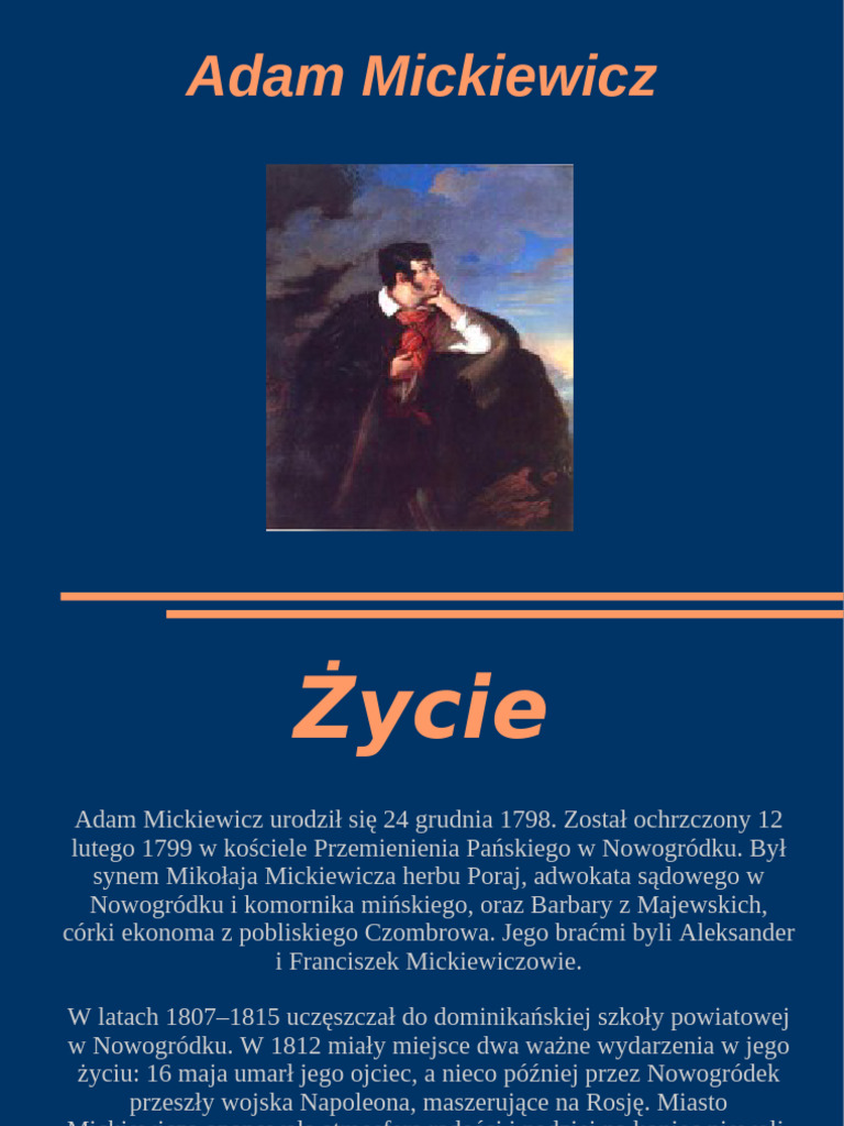 Adam Mickeiwicz | PDF