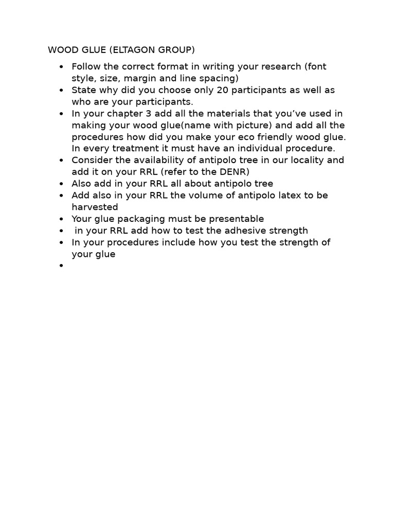 Wood Glue | PDF