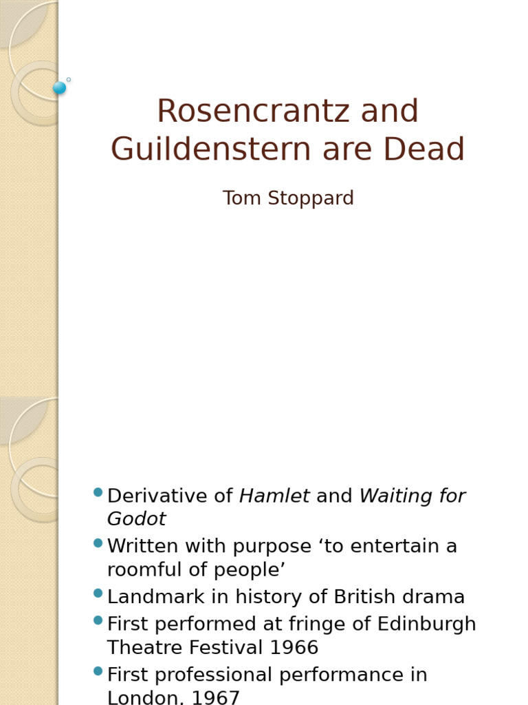 Rosencrantz and Guildenstern Are Dead | PDF | Hamlet