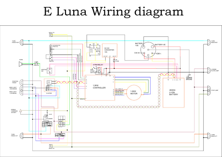 E Luna Wiring Diagram Overview | PDF | Equipment | Electronics