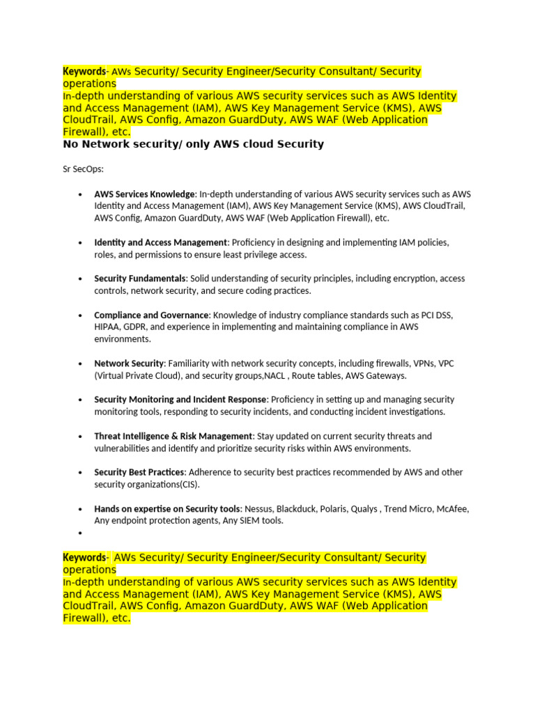 SecOps Requirement | PDF | Computer Security | Security