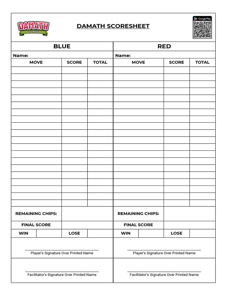 DAMATH_SCORESHEET | PDF