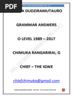 Shona Curriculum Notes Form 1-4 | PDF