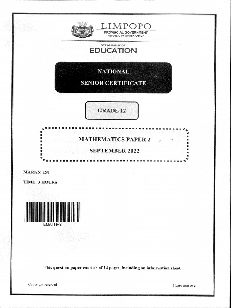 Limpopo 2022 Maths P2 | PDF