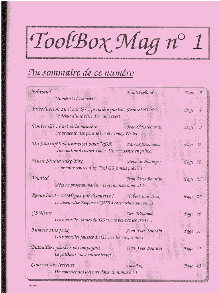 Toolbox Mag 1 | PDF