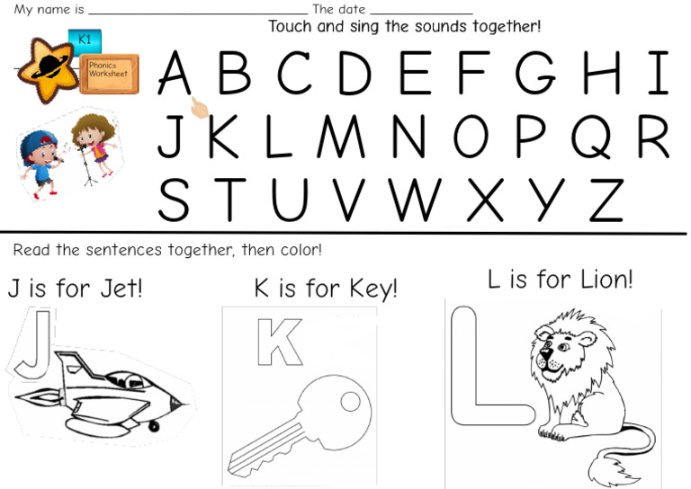 04 K1 Phonics April Wk1 - PG 4 - (JKL Phonics, Finger Writing) | PDF