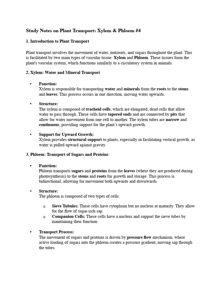 IB Biology - Cell Transport Notes 4 | PDF