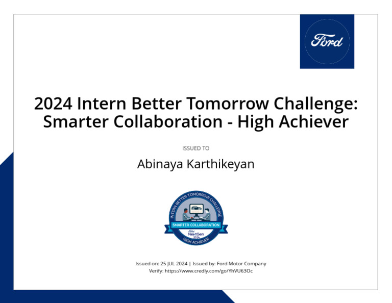 2024InternBetterTomorrowChallengeSmarterCollaboration HighAchiever ...